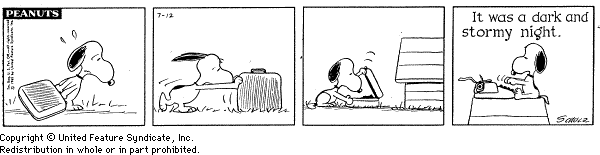 My Favourite Snoopy Strips - Snoopy the Writer
