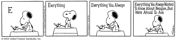 My Favourite Snoopy Strips - Snoopy the Writer