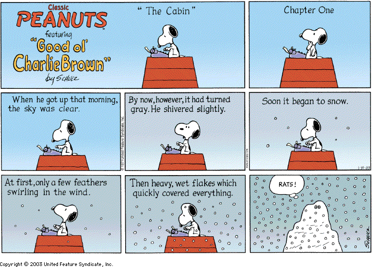 My Favourite Snoopy Strips - Snoopy the Writer
